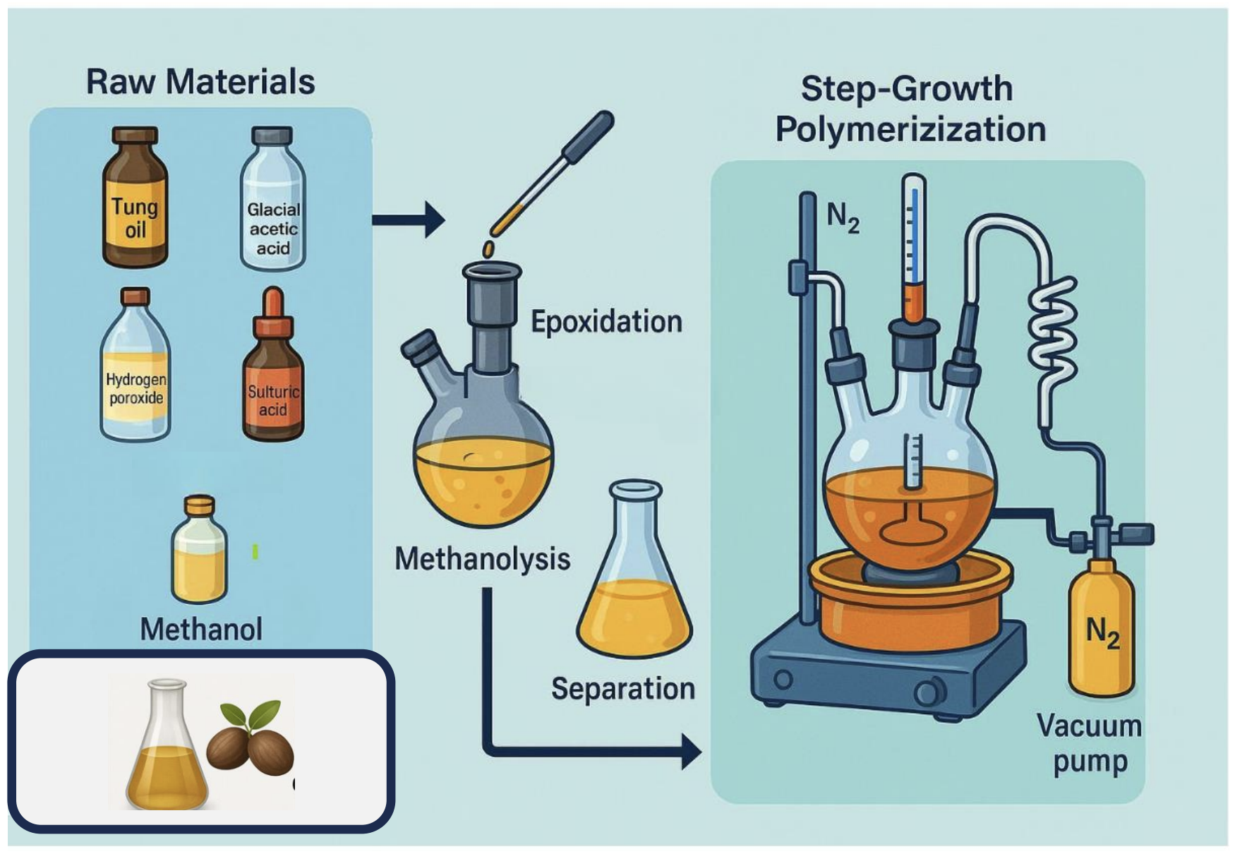 Synthesis of Polyesters from AB Tung Oil-based Polyol Monomers Through Step-growth ...